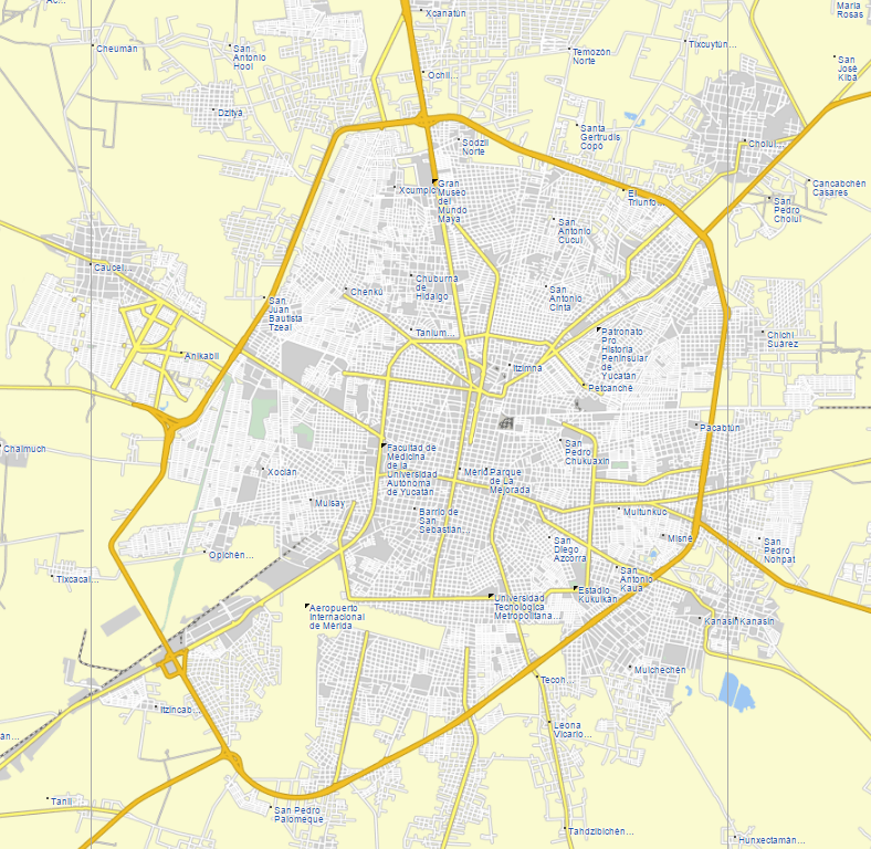 Archivo: Mapa de Mérida, Yucatán