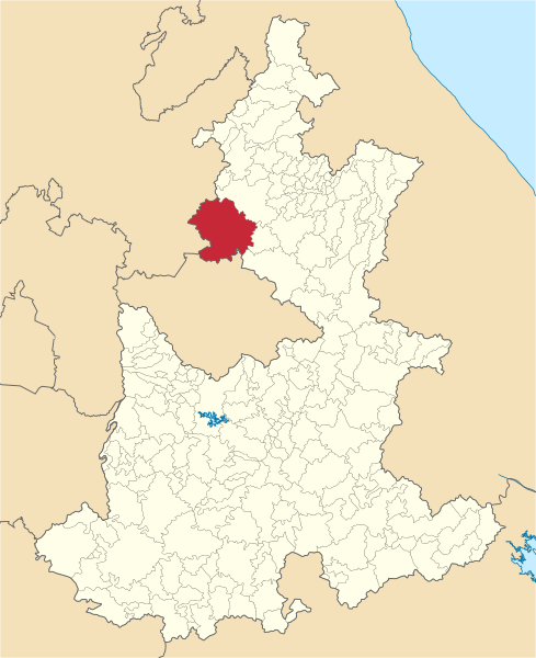 Archivo: Mexico Puebla Chignahuapan location map