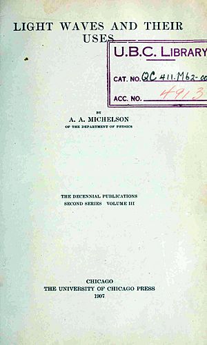 Albert Abraham Michelson para Niños