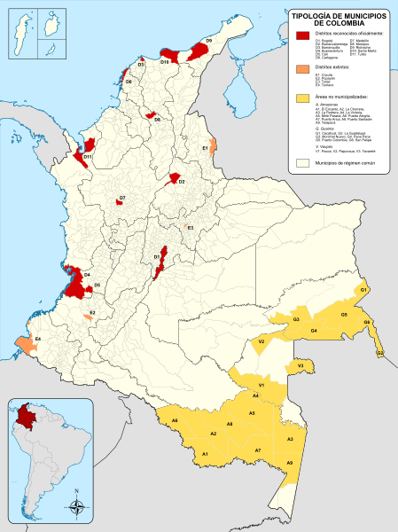 Archivo: Mapa de Colombia (tipos de municipios)