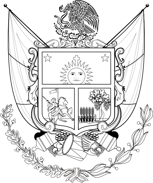 Archivo: Escudo de armas de Querétaro (lineal)