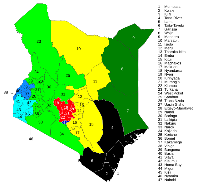 Archivo: Kenya county map labelled with names