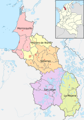 Archivo: Mapa de Sucre (subregiones)