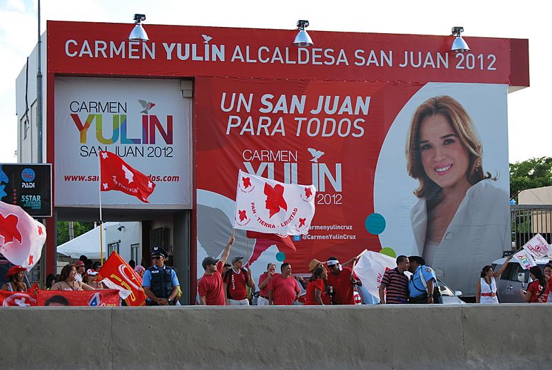Archivo: Carmen Yulin Cruz campaign headquarters in San Juan, Puerto Rico