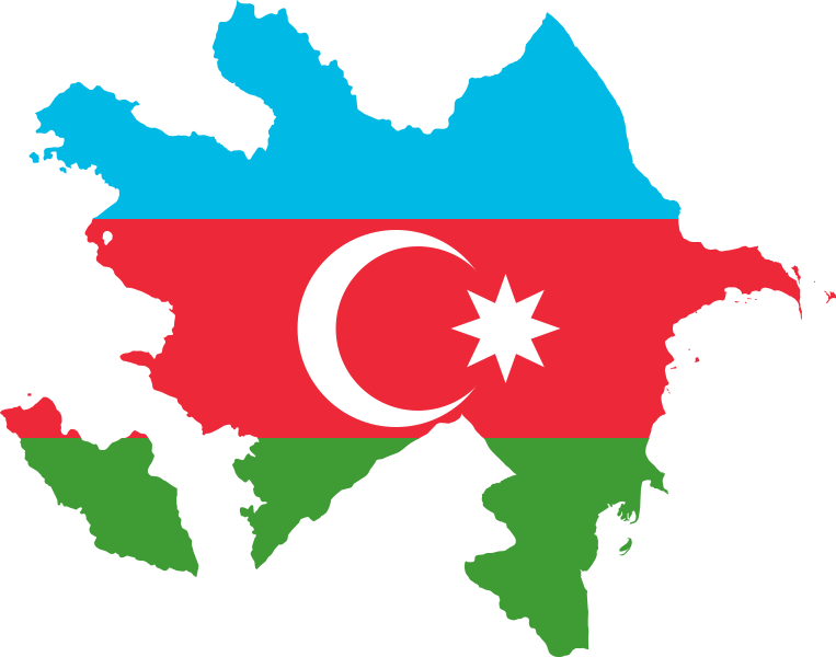 Archivo: Flag-map of Azerbaijan