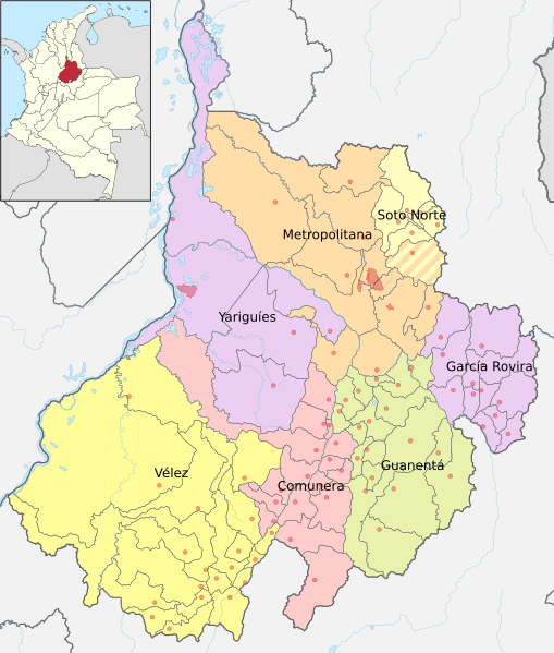 Archivo: Mapa de Santander (subregiones)