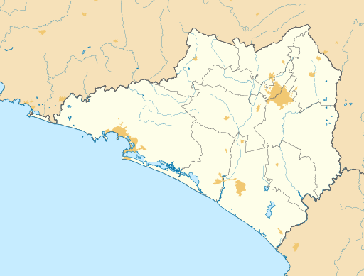 Archivo: Mexico Colima location map (urban areas)